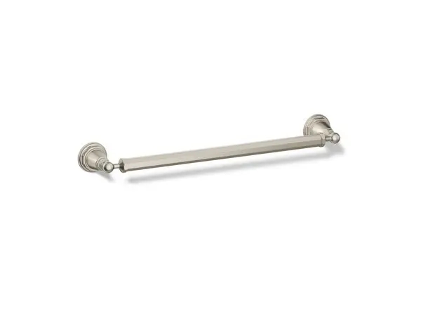 KOHLER Pinstripe 18" Towel Bar - Vibrant Brushed Nickel