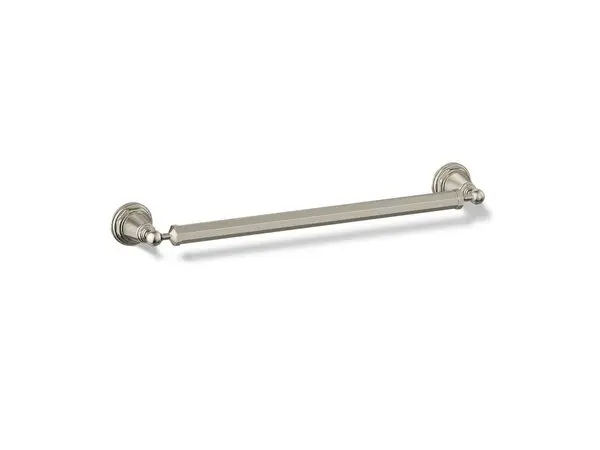 KOHLER Pinstripe 18" Towel Bar - Vibrant Polished Nickel