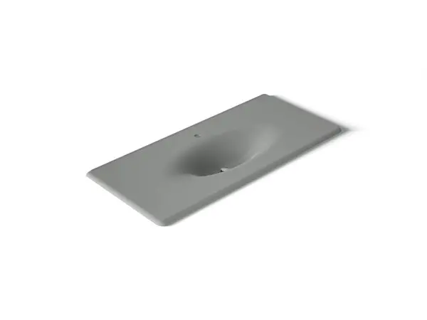KOHLER Iron/impressions 49" Enameled Cast Iron Vanity Top With Integrated Oval Sink