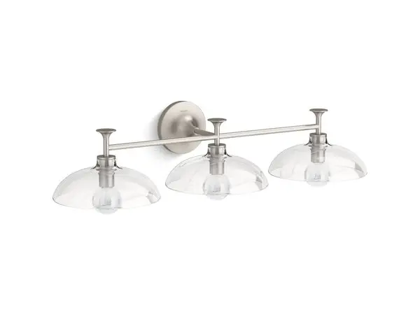 KOHLER Tone Three-light Sconce - Brushed Nickel