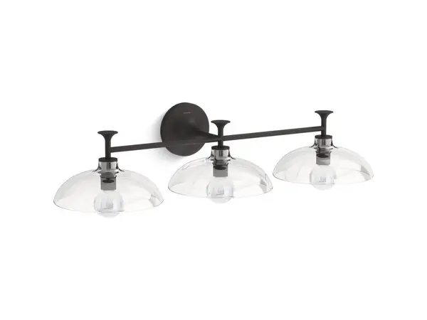 KOHLER Tone Three-light Sconce - Matte Black