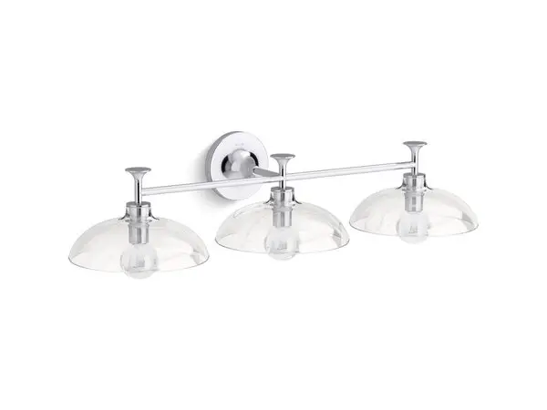 KOHLER Tone Three-light Sconce - Polished Chrome