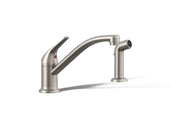 KOHLER Jolt Single-handle Kitchen Sink Faucet With Side Sprayer - One-color