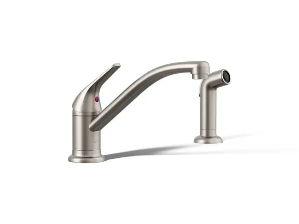 KOHLER Jolt Single-handle Kitchen Sink Faucet With Side Sprayer - One-color