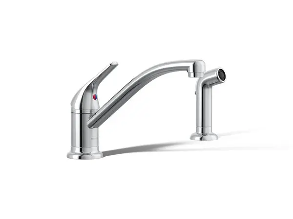KOHLER Jolt Single-handle Kitchen Sink Faucet With Side Sprayer - One-color