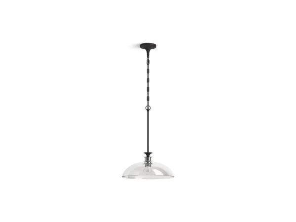 KOHLER Tone 15" Pendant - Matte Black