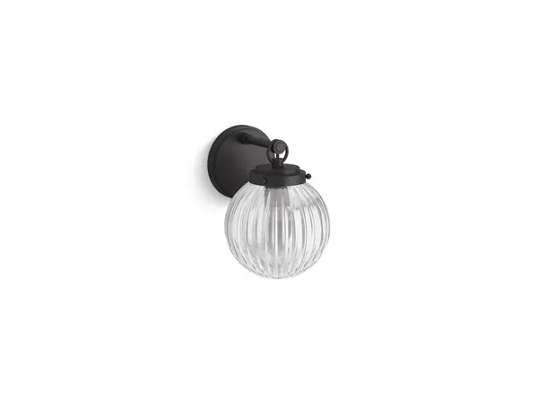 KOHLER Embra Studio Mcgee One-light Sconce - Matte Black