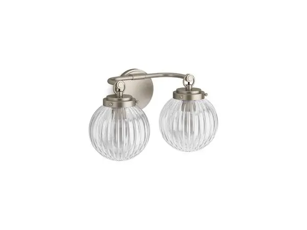 KOHLER Embra Studio Mcgee Two-light Sconce - Brushed Nickel