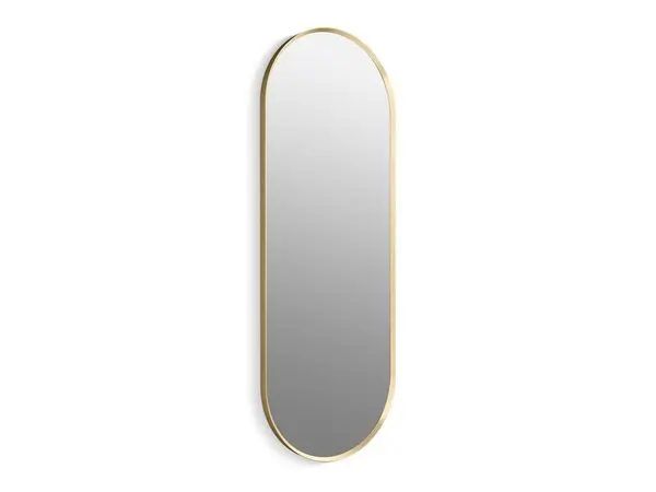 KOHLER Essential 22" X 60" Capsule Framed Mirror - Moderne Brushed Gold