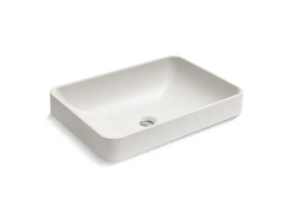 KOHLER Wastelab Vox 23" Rectangular Vessel Bathroom Sink, No Overflow - One-color