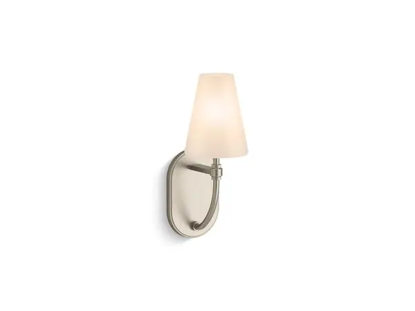 KOHLER Kernen Studio Mcgee One-light Sconce - Brushed Nickel