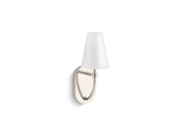 KOHLER Kernen Studio Mcgee One-light Sconce - Polished Nickel