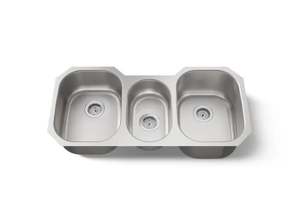KOHLER Undertone 41-3/4" Undermount Triple-bowl Kitchen Sink - One-color