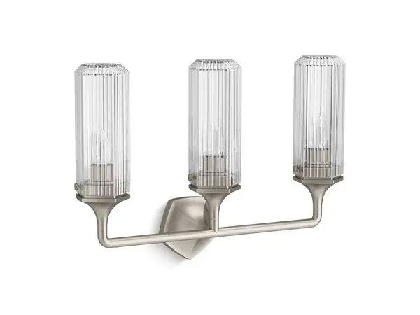 KOHLER Occasion Three-light Sconce - Brushed Nickel