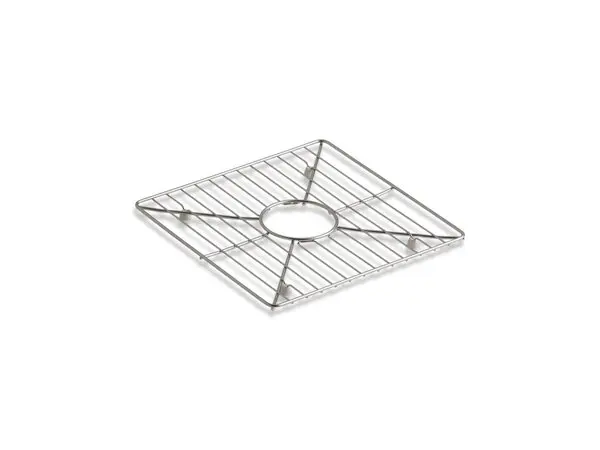 KOHLER Poise Sink Rack, 13-3/16" X 13-3/16", For Kitchen And Bar Sinks - Stainless Steel