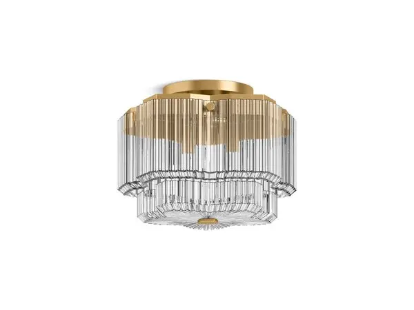KOHLER Occasion 15" Flush-mount - Brushed Moderne Brass
