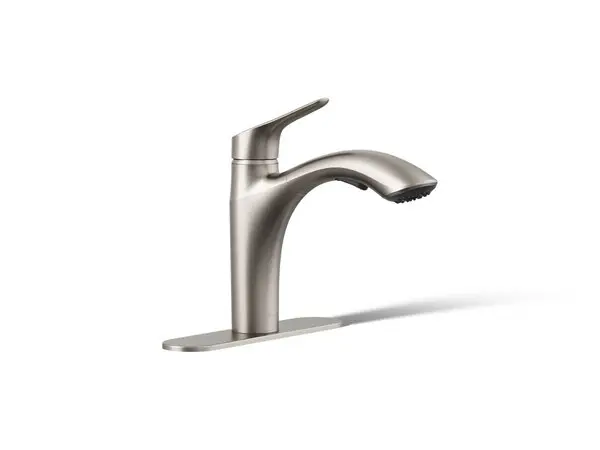 KOHLER Rival Pull-out Kitchen Sink Faucet With Two-function Sprayhead - One-color