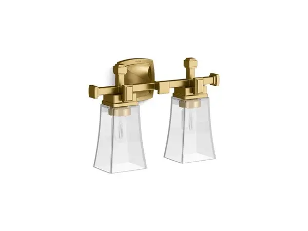 KOHLER Riff Two-light Sconce - Brushed Moderne Brass