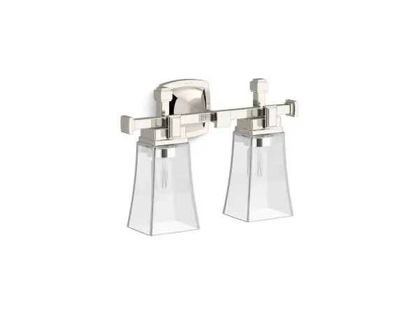 KOHLER Riff Two-light Sconce - Polished Nickel