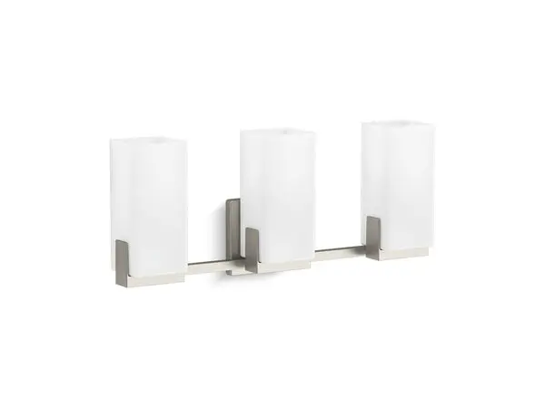 KOHLER Honesty Three-light Sconce - Brushed Nickel