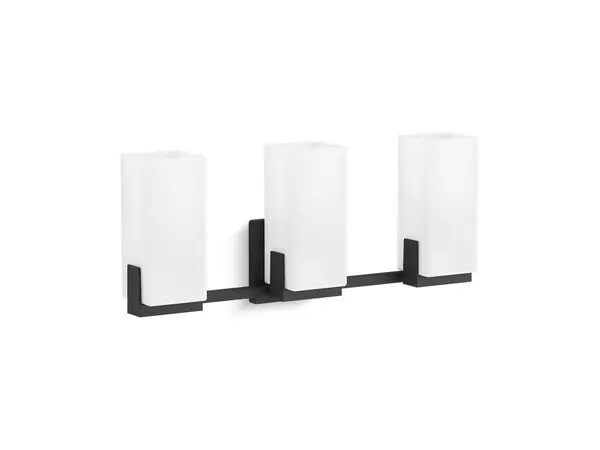 KOHLER Honesty Three-light Sconce - Matte Black