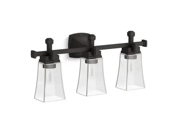 KOHLER Riff Three-light Sconce - Matte Black