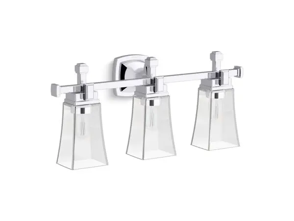 KOHLER Riff Three-light Sconce - Polished Chrome