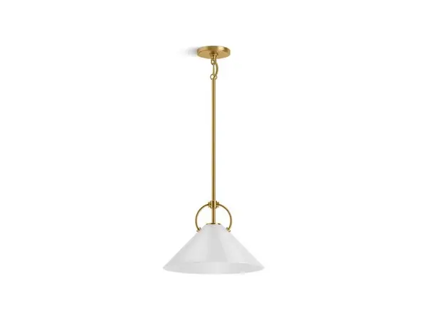 KOHLER Kernen Studio Mcgee 14" Pendant - Brushed Moderne Brass