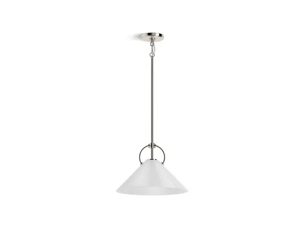 KOHLER Kernen Studio Mcgee 14" Pendant - Polished Nickel