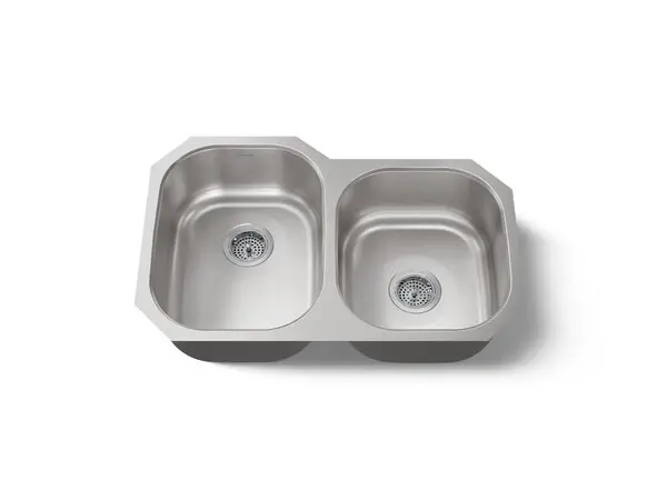 KOHLER Undertone 31" Undermount Double-bowl Kitchen Sink - One-color