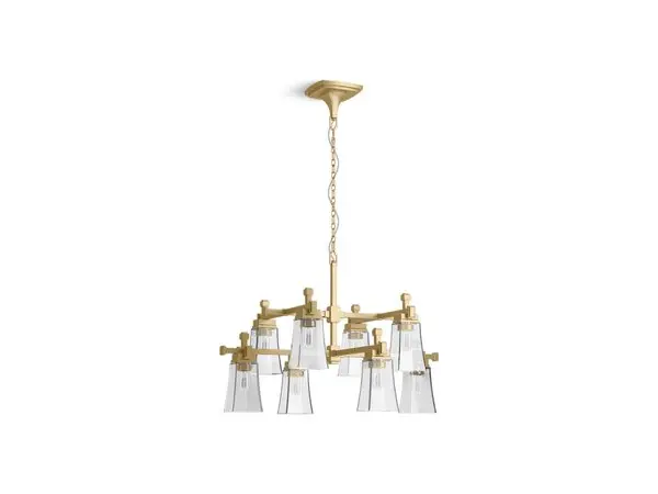 KOHLER Riff 35" Chandelier - Brushed Moderne Brass