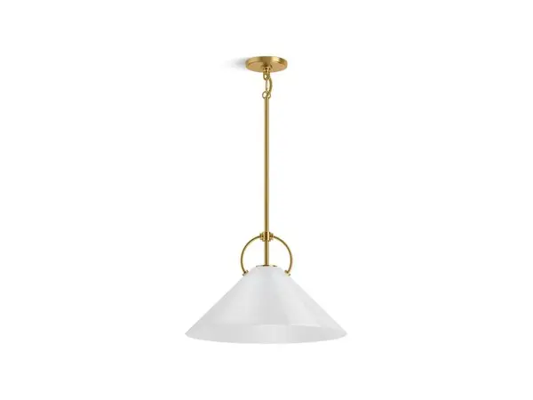 KOHLER Kernen Studio Mcgee 18" Pendant - Brushed Moderne Brass
