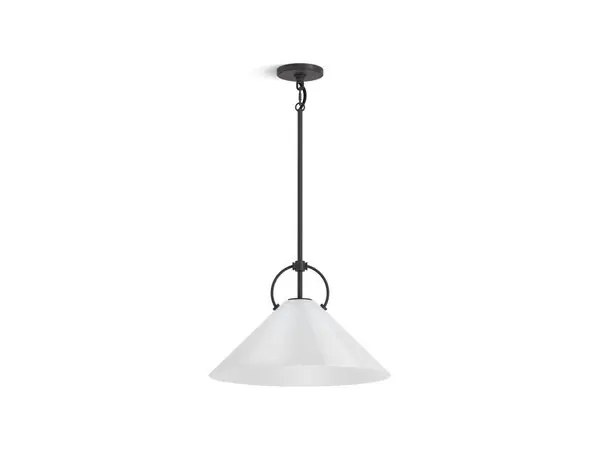 KOHLER Kernen Studio Mcgee 18" Pendant - Matte Black