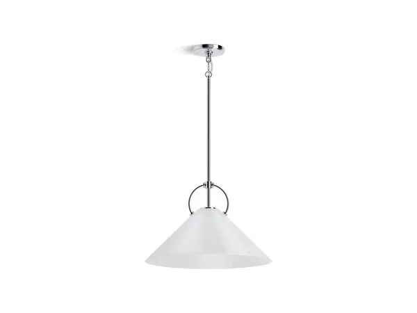 KOHLER Kernen Studio Mcgee 18" Pendant - Polished Chrome