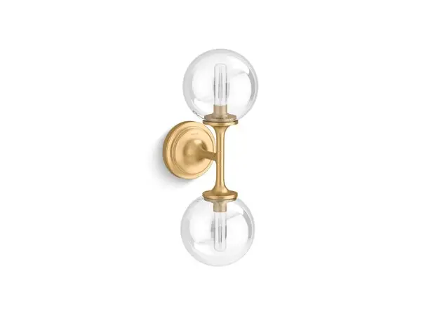 KOHLER Bellera Two-light Sconce - Brushed Moderne Brass