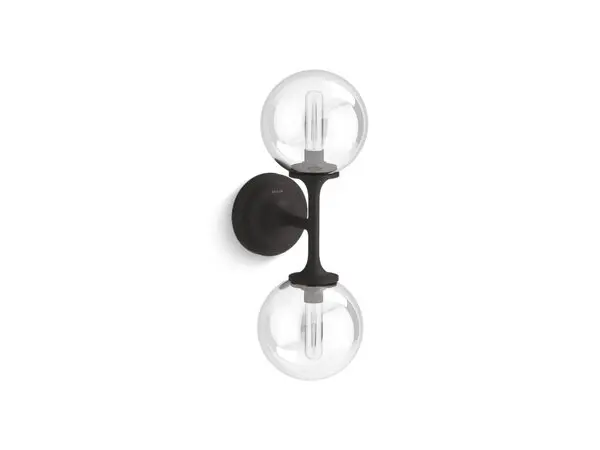 KOHLER Bellera Two-light Sconce - Matte Black