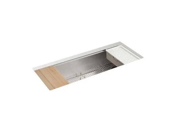 KOHLER Strive 44" Undermount Single-bowl Workstation Kitchen Sink - One-color