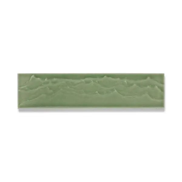 KOHLER Landshapes Daniel Arsham 3" X 12" Feature Tile Produced The Wastelab - Dark Celadon