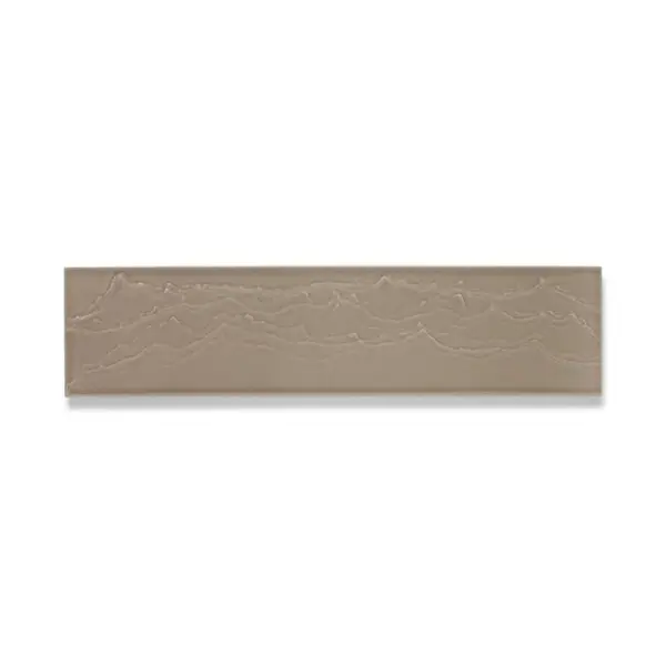 KOHLER Landshapes Daniel Arsham 3" X 12" Feature Tile Produced The Wastelab - Light Warm Grey