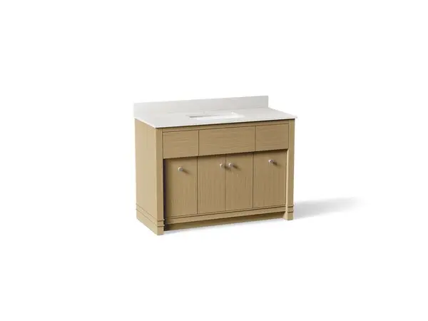 KOHLER Alouette 48" Bathroom Vanity Cabinet With Sink And Quartz Top - One-color