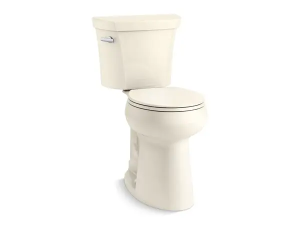KOHLER Highline Tall Two-piece Round-front Toilet, 1.28 Gpf - One-color