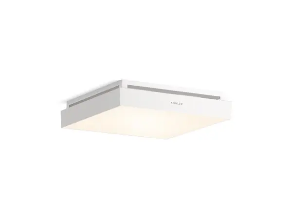 KOHLER Atmo 13-7/8" X 13-7/8" Bathroom Exhaust Fan With Light - One-color