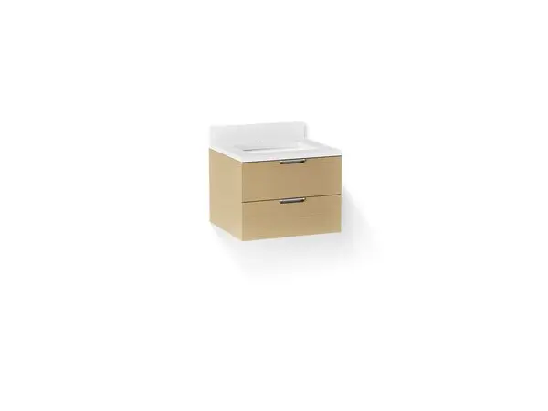 KOHLER Maxstow 24" Wall-hung Bathroom Vanity Cabinet With Sink And Quartz Top - One-color