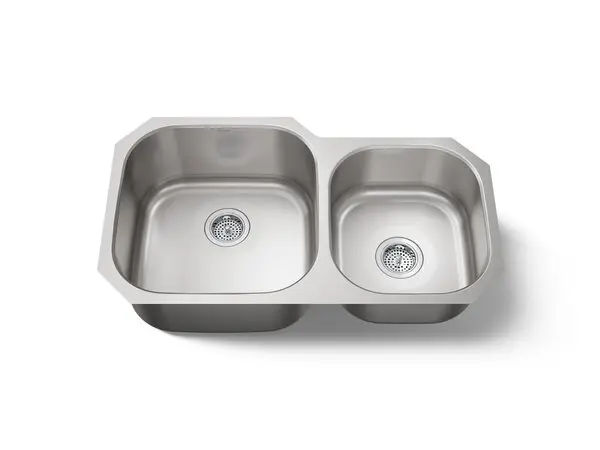 KOHLER Undertone 35-1/4 Undermount Double-bowl Kitchen Sink - One-color