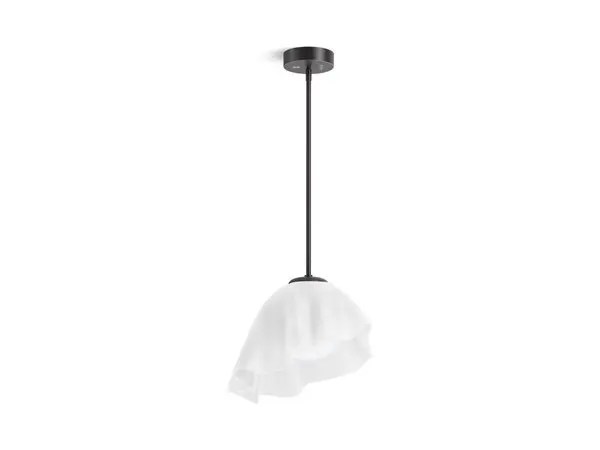 KOHLER Landshapes Daniel Arsham 14-3/4" Pendant - Matte Black