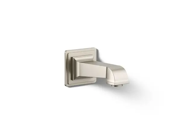 KOHLER Pinstripe Pure Wall-mount Bath Spout - Vibrant Brushed Nickel