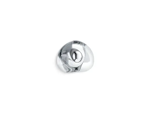 KOHLER Landshapes Daniel Arsham Oval Cabinet Knob - Clear