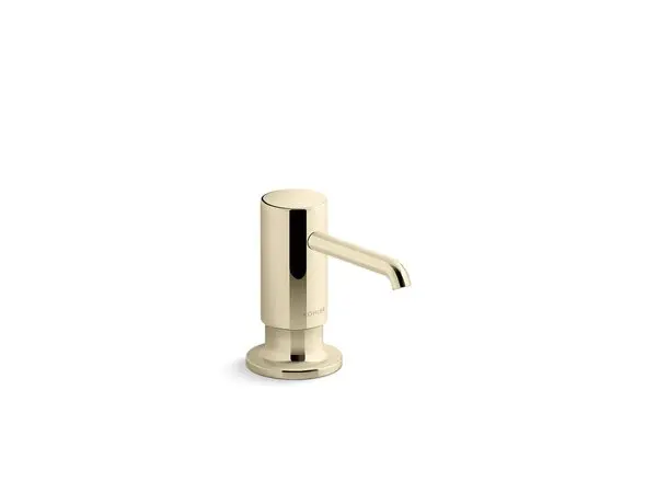 KOHLER Purist Soap/lotion Dispenser - Vibrant French Gold