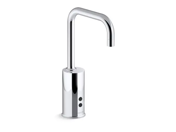KOHLER Gooseneck Touchless Single-hole Lavatory Faucet With Insight Sensor Technology, Dc-powered, Less Drain, 0.35 Gpm - One-color
