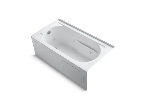 KOHLER Devonshire 60" X 32" Alcove Whirlpool Bath, Left Drain - One-color
